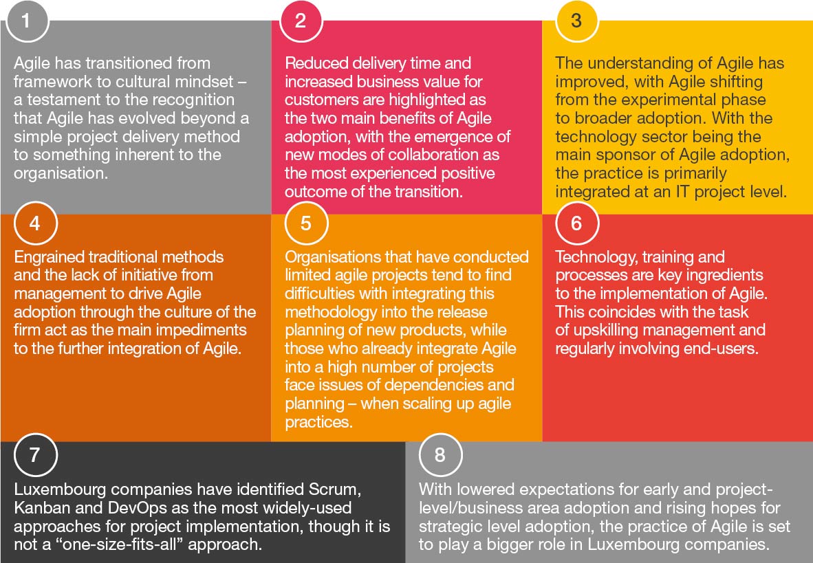 How Agile are companies in Luxembourg in 2021?
